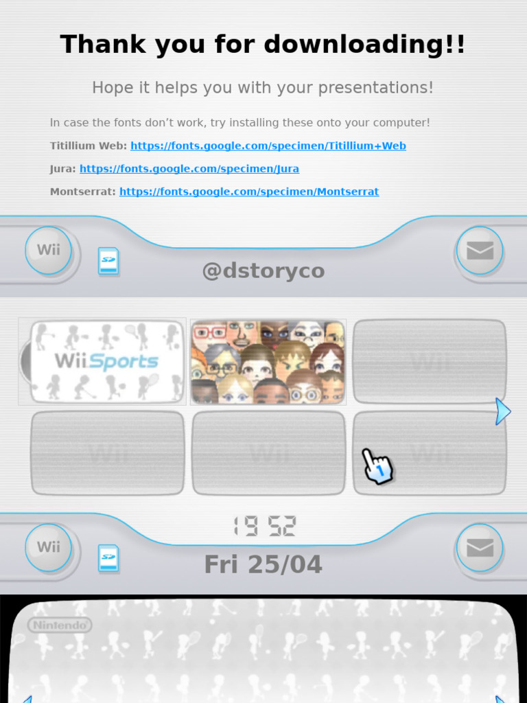 Wii Presentation Template Guide | PDF