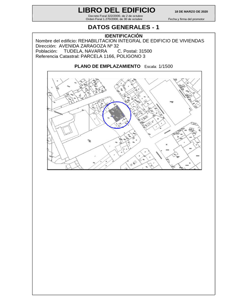 1.-Resumen Libro Del Edificio - Avda. Zaragoza 32, Tudela | PDF