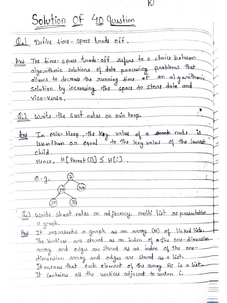 Data Structure Aktu B.Tech 2nd year notes | PDF