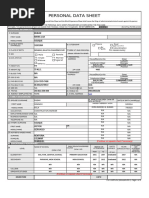 CS Form No. 212 Revised 2025 - Personal Data Sheet | PDF