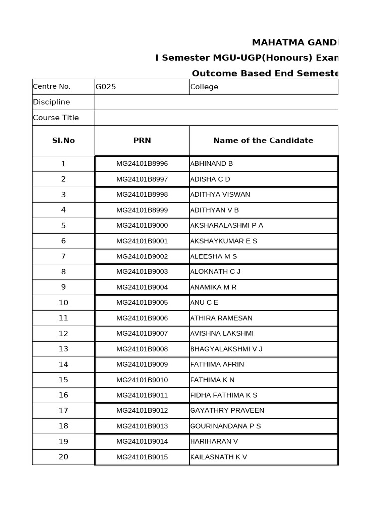 Co Excel Template Pdf