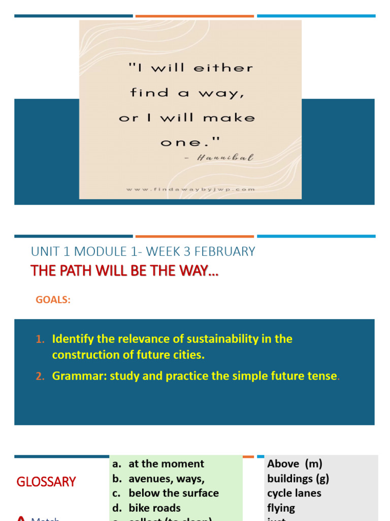 CYCLE 5 - Workshop # 1 The Future Is The Path Home Task 2 | PDF