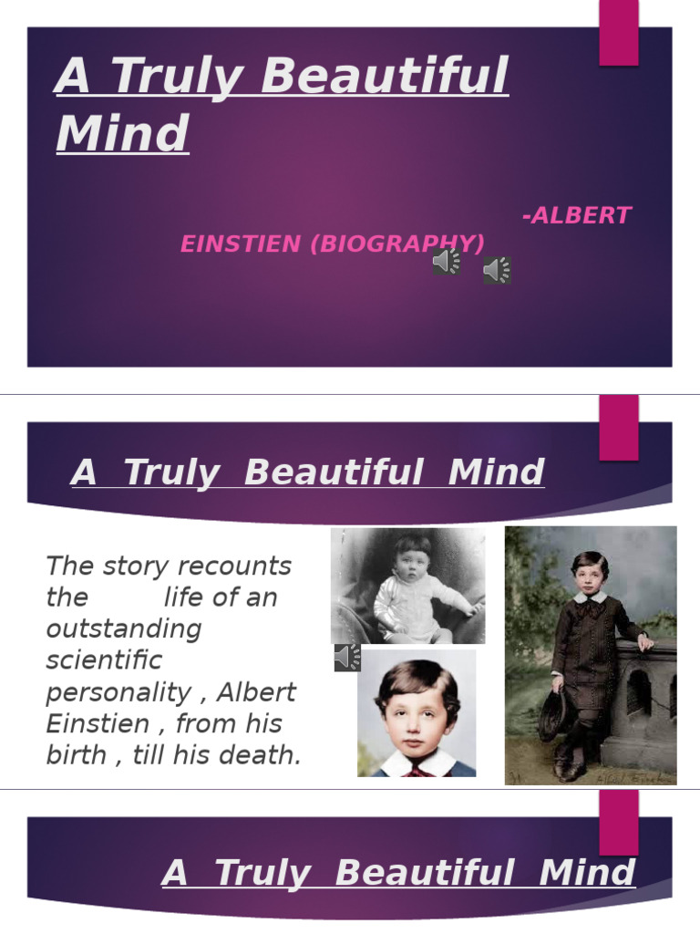 Albert Einstein: A Beautiful Mind Summary | PDF
