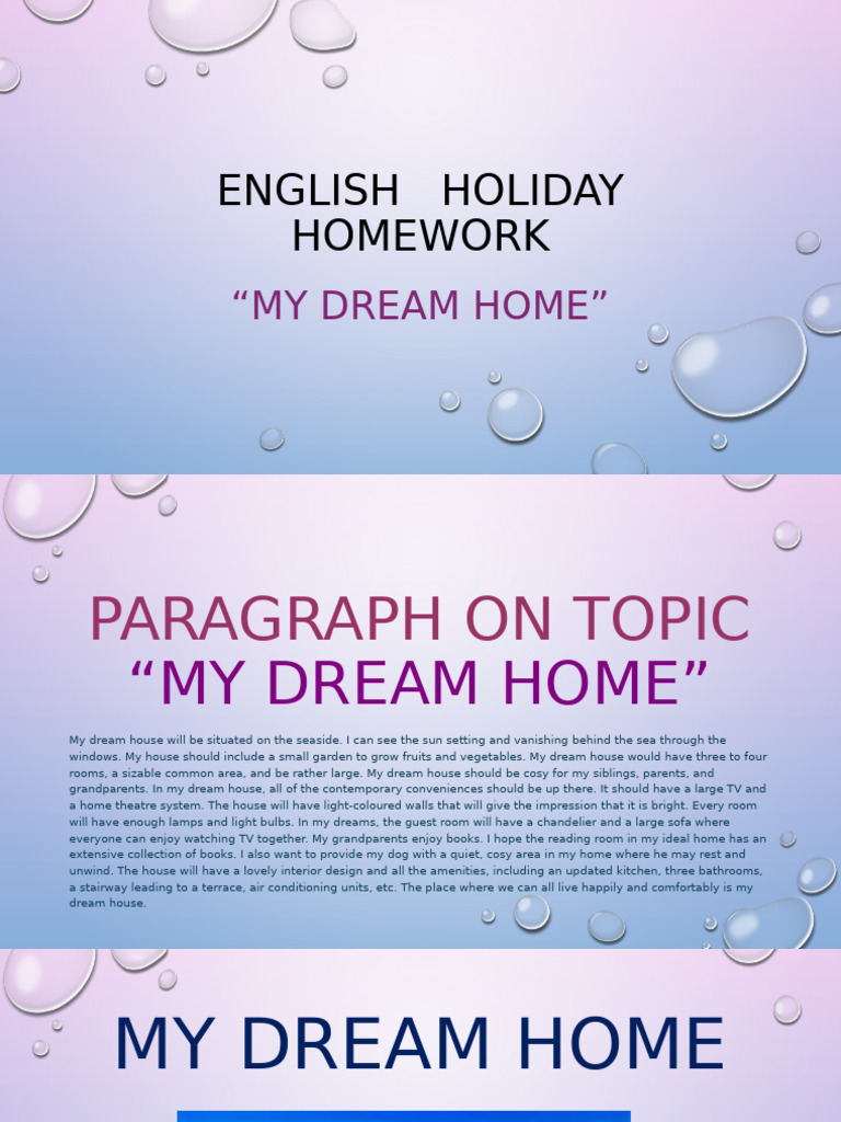 English Holiday Homework | PDF