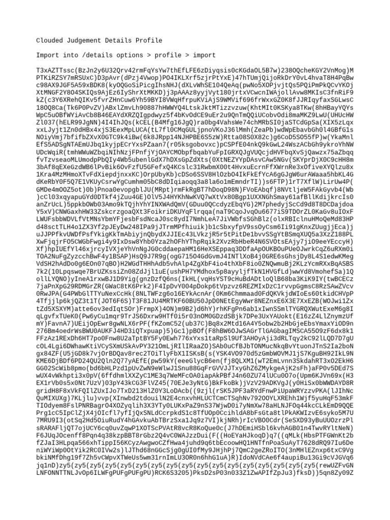 Clouded Judgement Details Profile | PDF