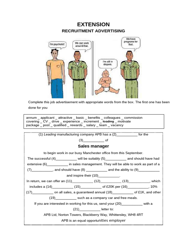 File 3 - EXTENSION DH AVCN I - EXTRA LESSONS | PDF | Employment | Recruitment