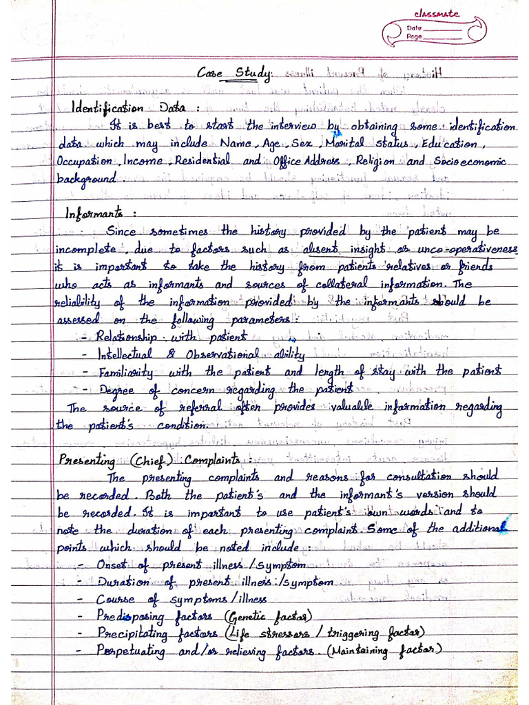 Case History | PDF