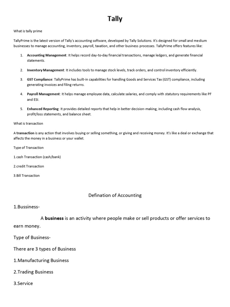 tally complete notes (2) | PDF | Debits And Credits | Loans