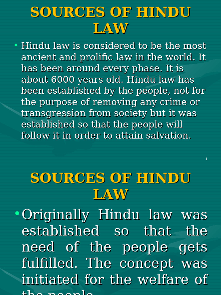 Sourcse of Hindu Law | PDF | Vedas | Equity (Law)