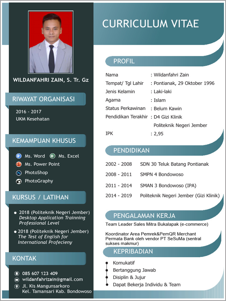 CV Wildanfahri Zain | PDF