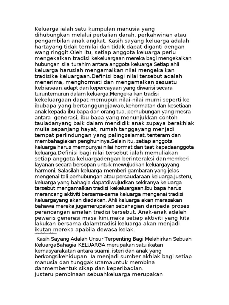 Keluarga Yang Bahagia | PDF