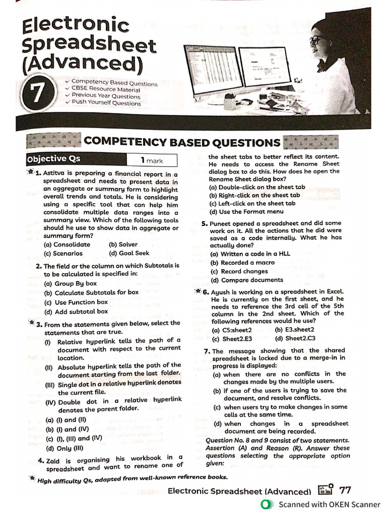 Electronic Spreadsheets | PDF