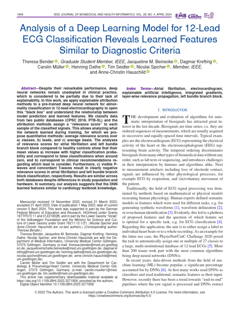 Analysis of A Deep Learning Model For 12-Lead ECG Classification ...