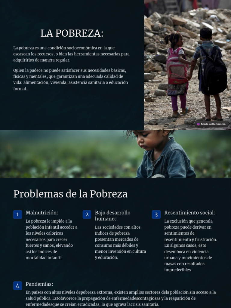 La Pobreza | PDF | Pobreza | Pobreza e indigencia