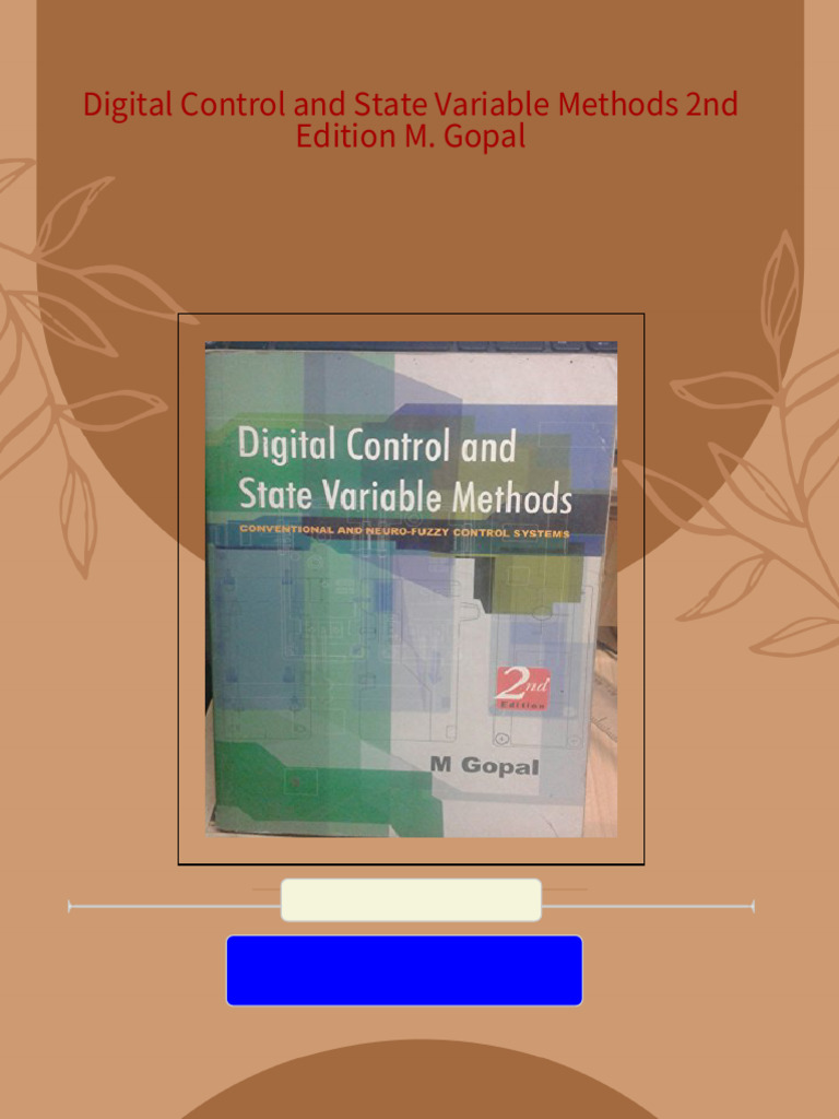Full Download Digital Control and State Variable Methods 2nd Edition M. Gopal PDF | PDF ...
