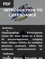 History and Definition of Cheerdance | PDF | Cheerleading | Team Sports
