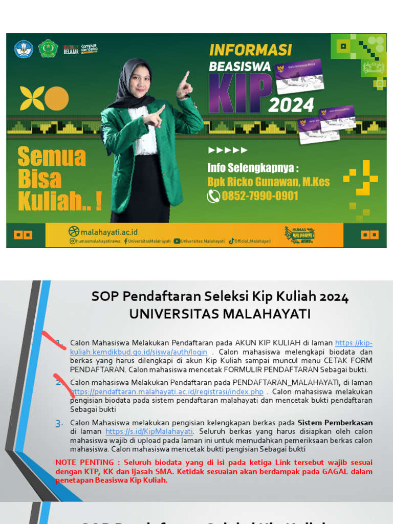 Informasi Kip 2024 | PDF