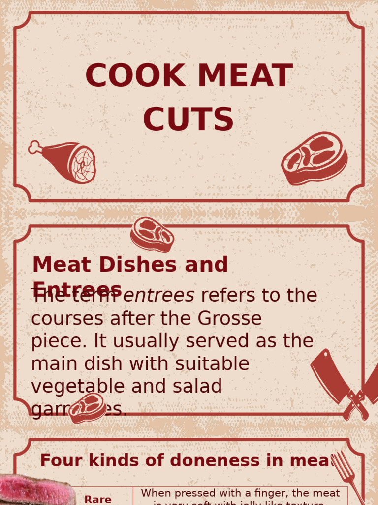 Cook Meat Cuts | PDF | Cooking | Grilling