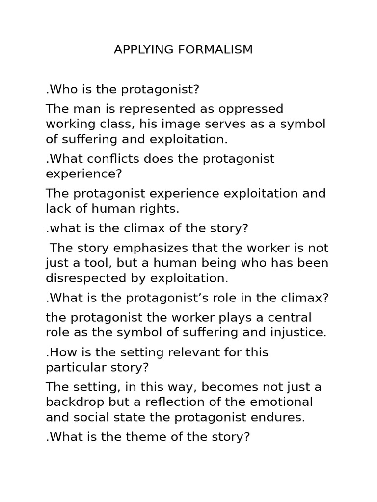 Applying Formalism | PDF