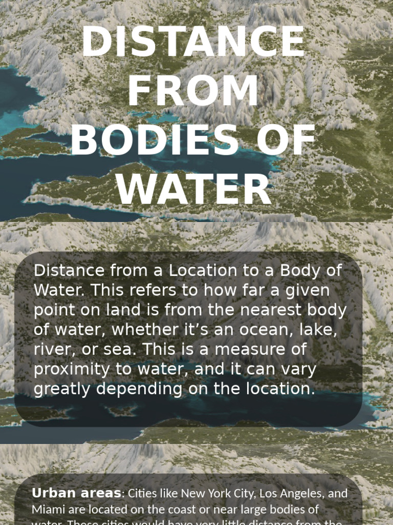 Urban vs. Inland Water Proximity | PDF