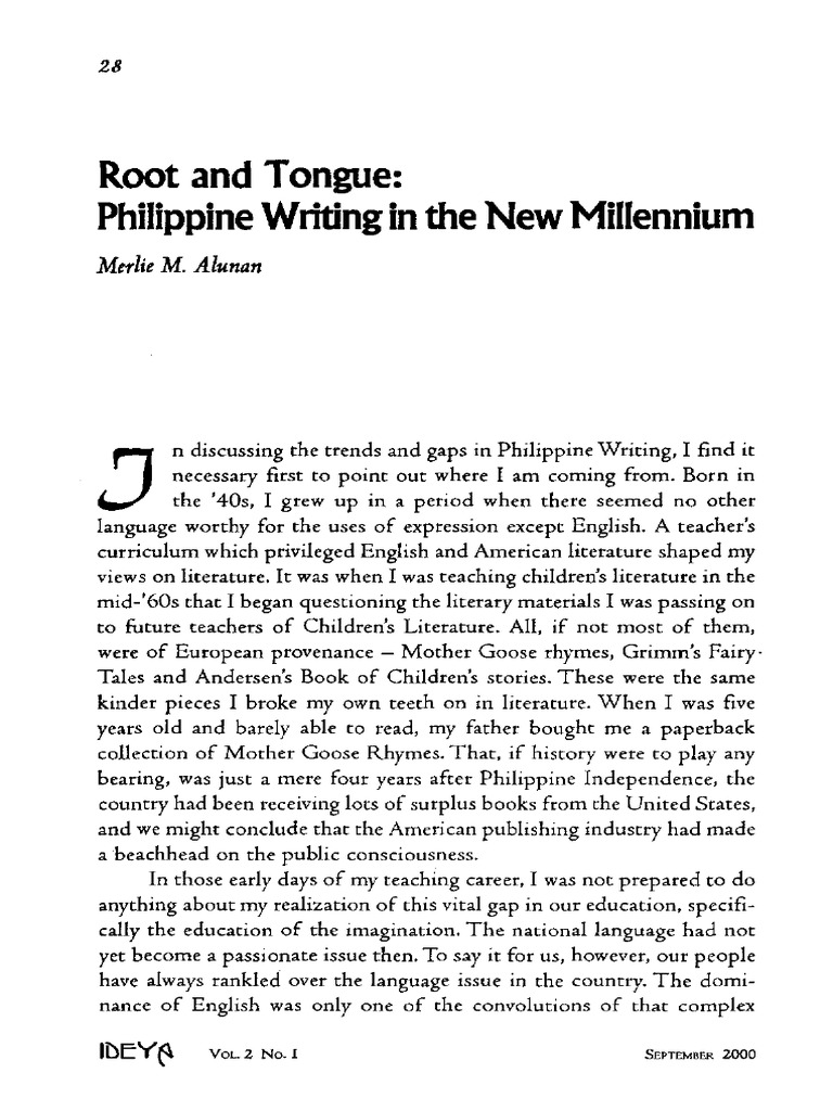 Philippine Writing Trends 2000s | PDF | Philippines