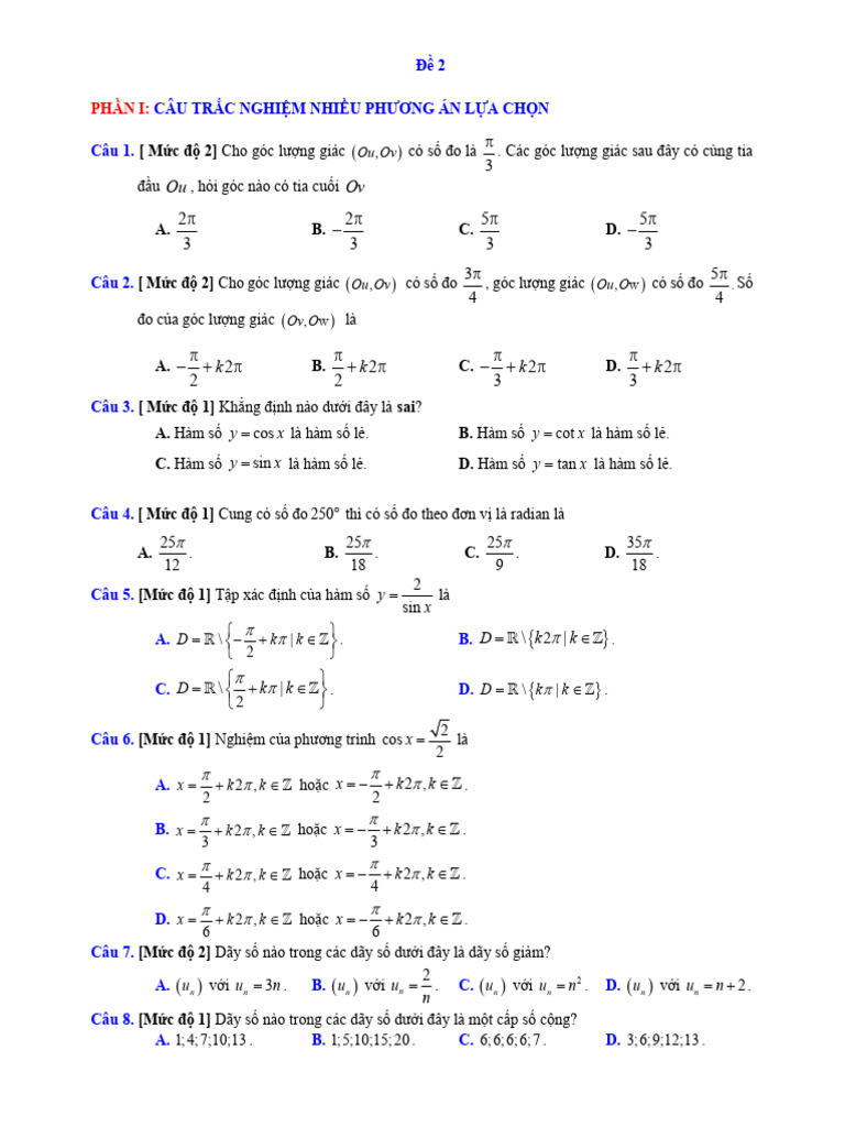 GK1 Toan11 De2 | PDF