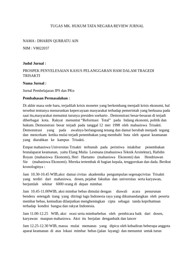 Tugas HTN Review Jurnal | PDF