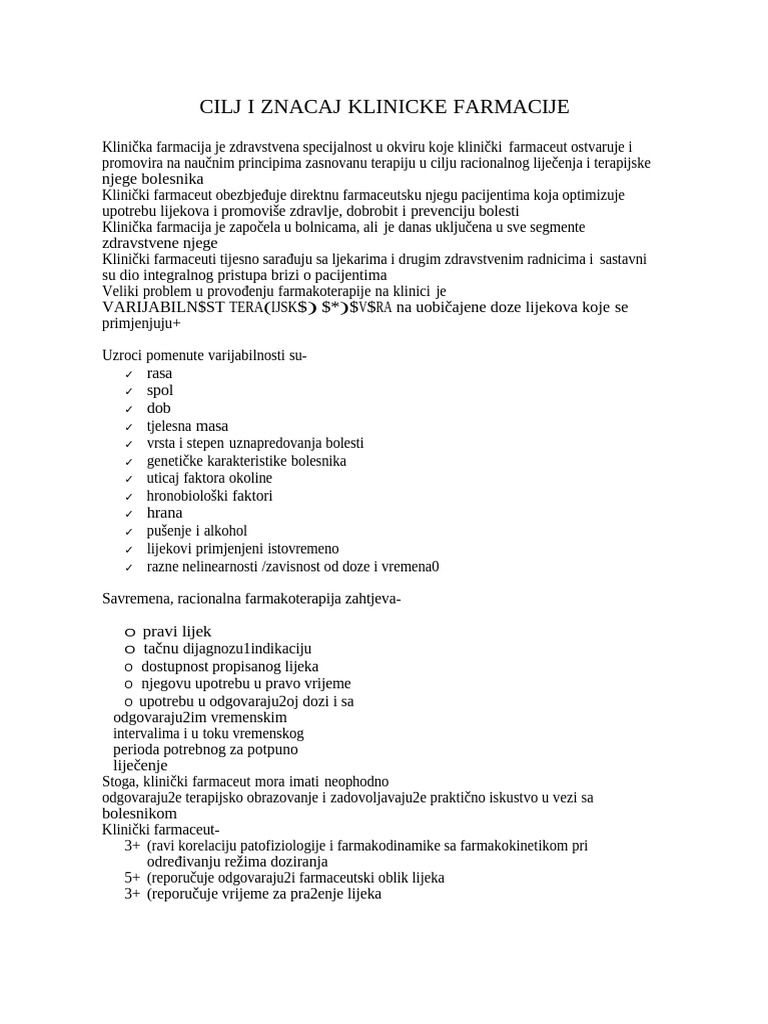 Klinicka Farmacija | PDF