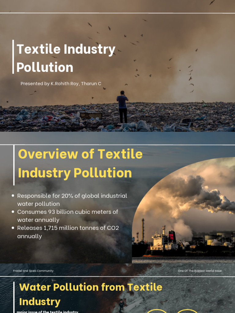 Textile Industry Pollution | PDF
