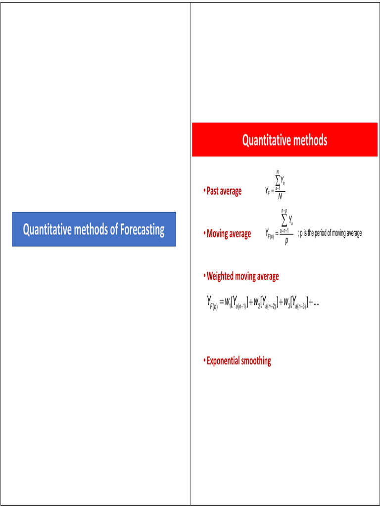 Quantitative Forecasting Methods | PDF | Errors And Residuals | Regression Analysis