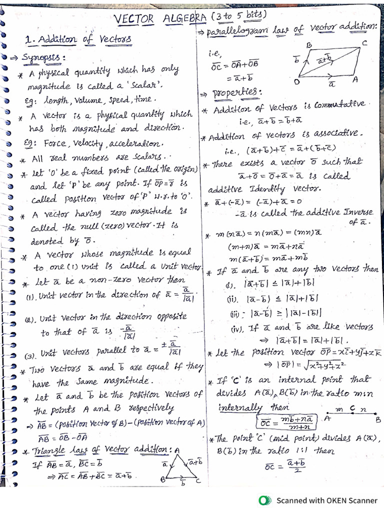 Algebra Notes | PDF