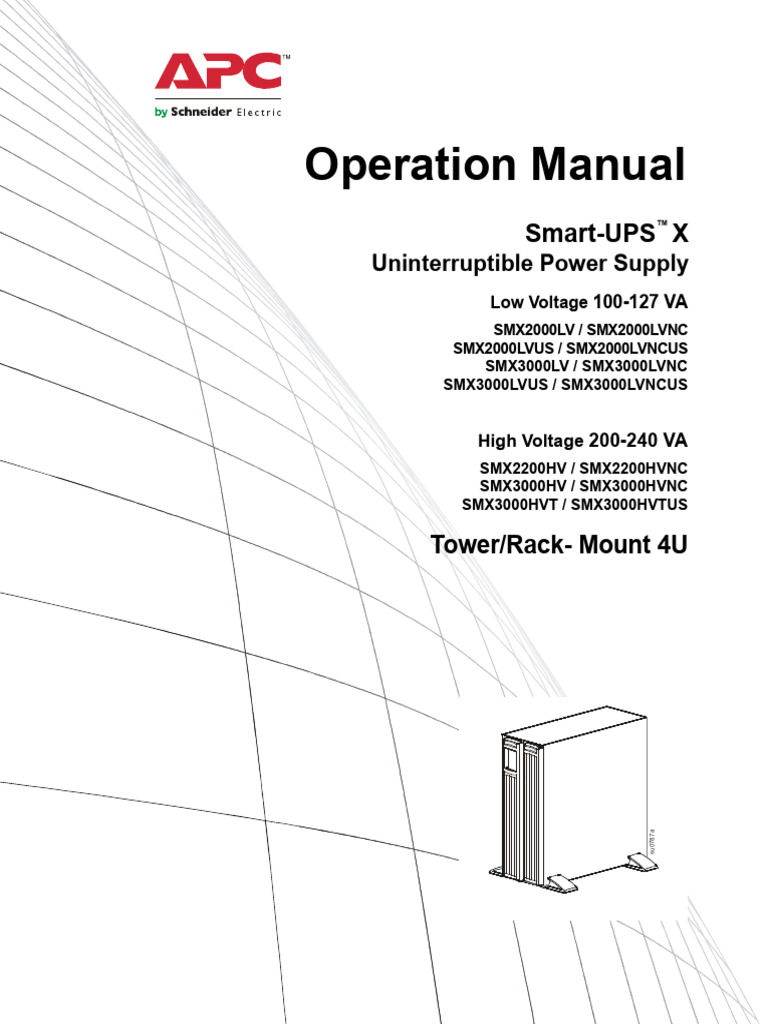 apc-ups-SU UM 990-4608D MN01 EN | PDF | Alternating Current | Usb