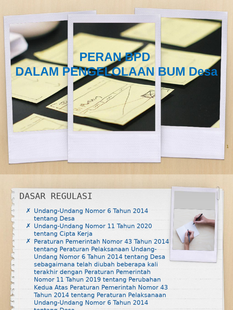 Peran BPD Dalam Pengelolaan BUM Desa Arw | PDF