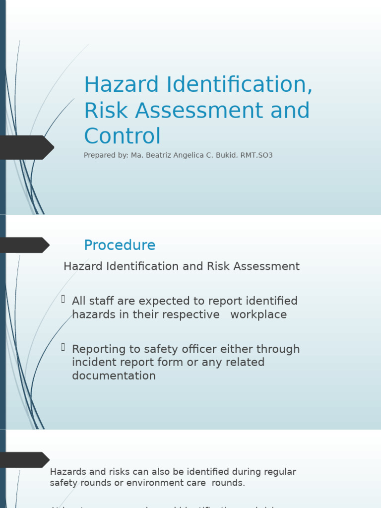 Hazard Identification & Risk Control Guide | PDF | Risk | Hazards