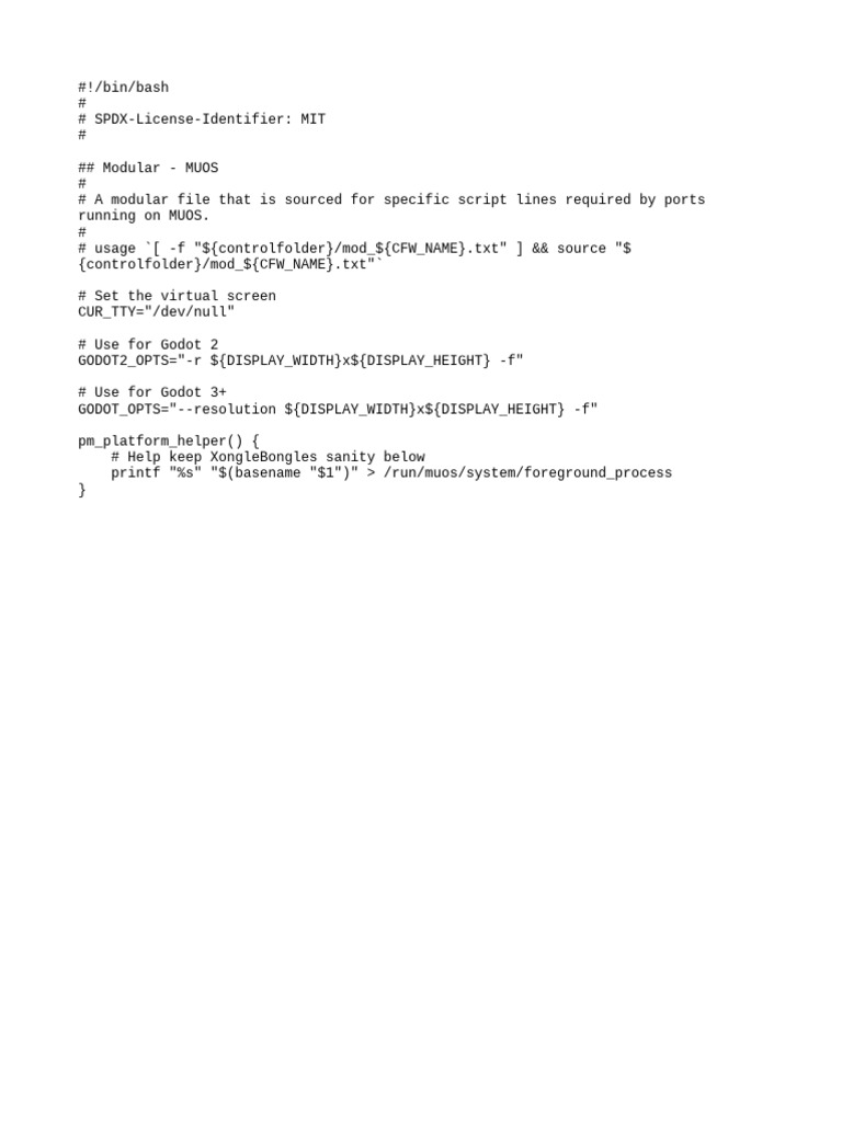 MUOS Script Configuration Guide | PDF