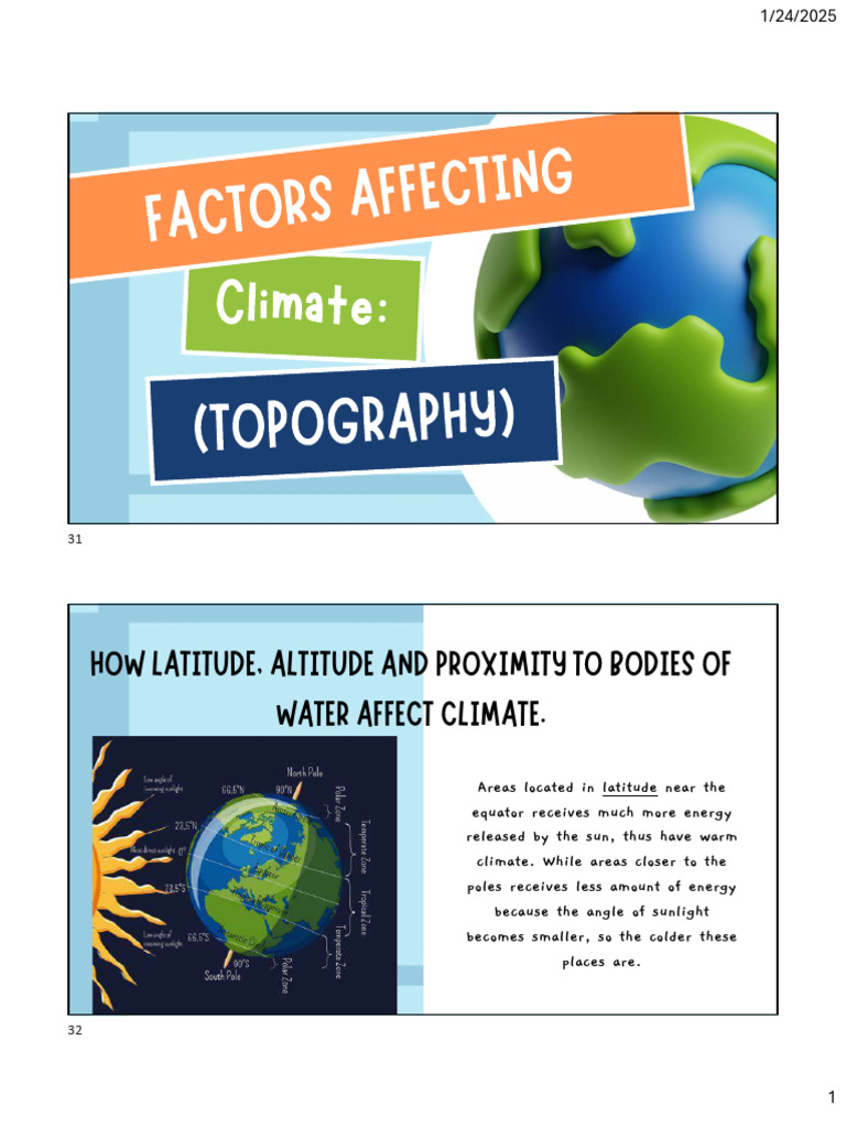 Factor Affecting Climate Topography and Ocean Current | PDF | Wound ...