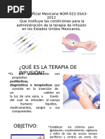 Nom 022 Ssa3 2012 | PDF | Terapia intravenosa | Cuidado de la salud