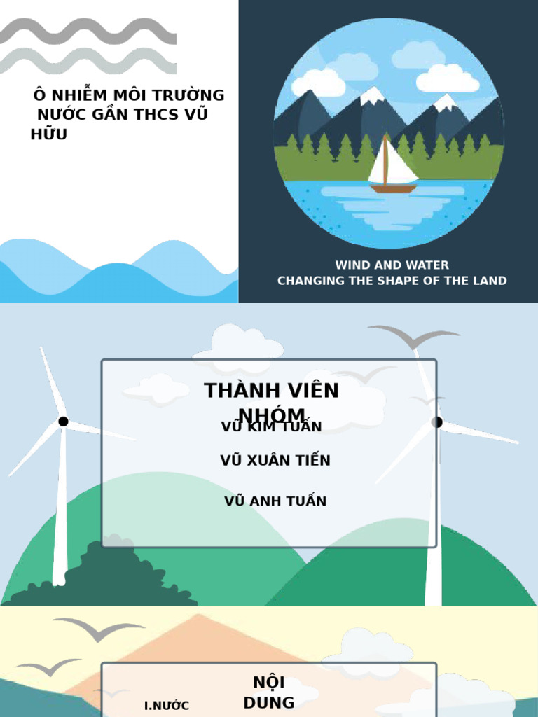 Wind and Water Changing Land Science Presentation in Colorful Simple ...