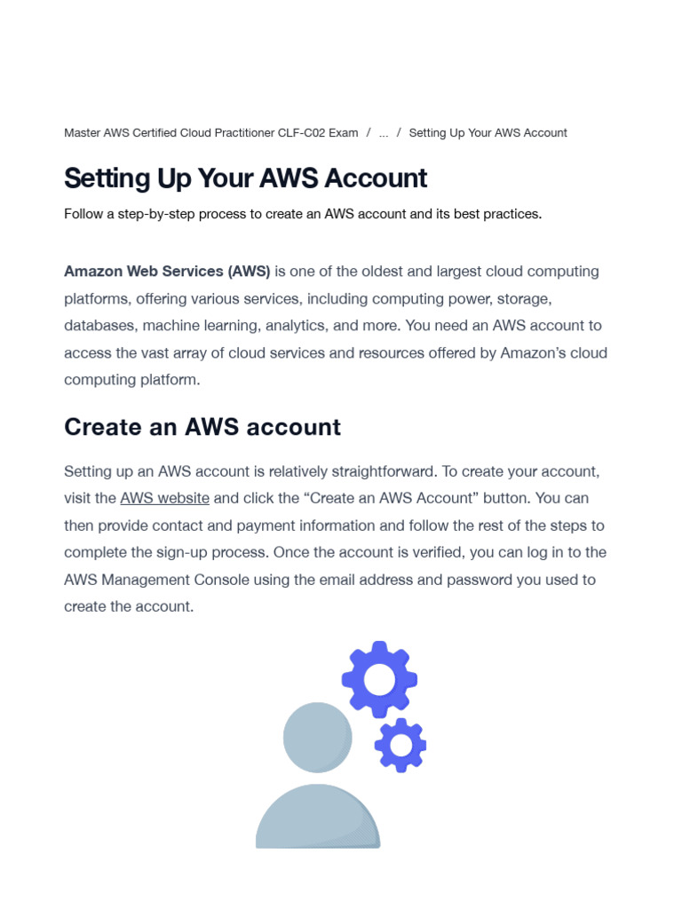 Setting Up Your AWS Account Guide | PDF | Amazon Web Services | Superuser