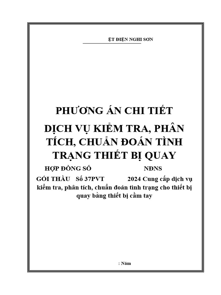 03. BM-22-03-P4.PA Chi Tiết Kiểm Tra Phân Tích Chuẩn Đoán Tình Trạng Thiết Bị Quay-PDMV-NĐNS1 | PDF