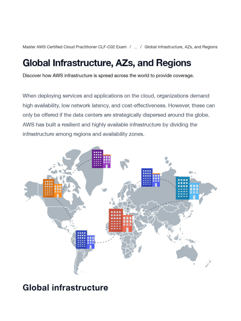 AWS Global Infrastructure Overview | PDF | Amazon Web Services | Computer Network
