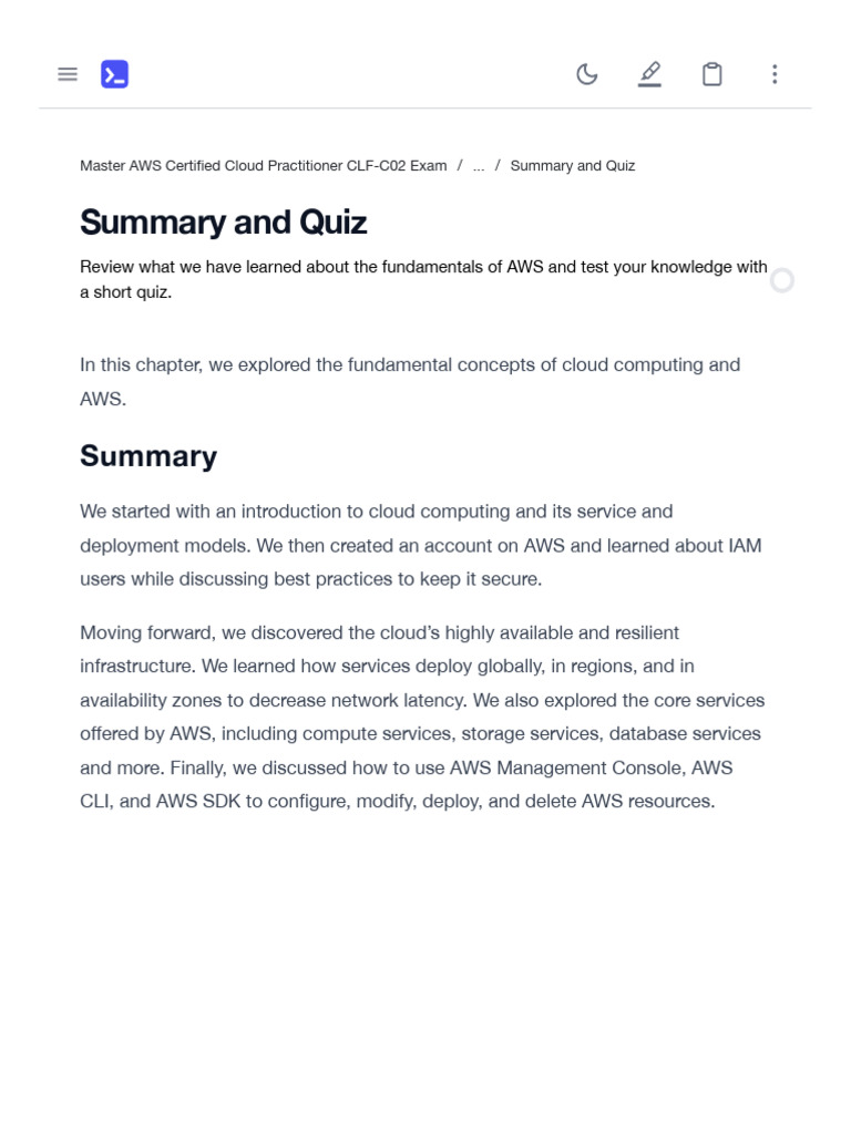 Aws-Summary and Quiz | PDF