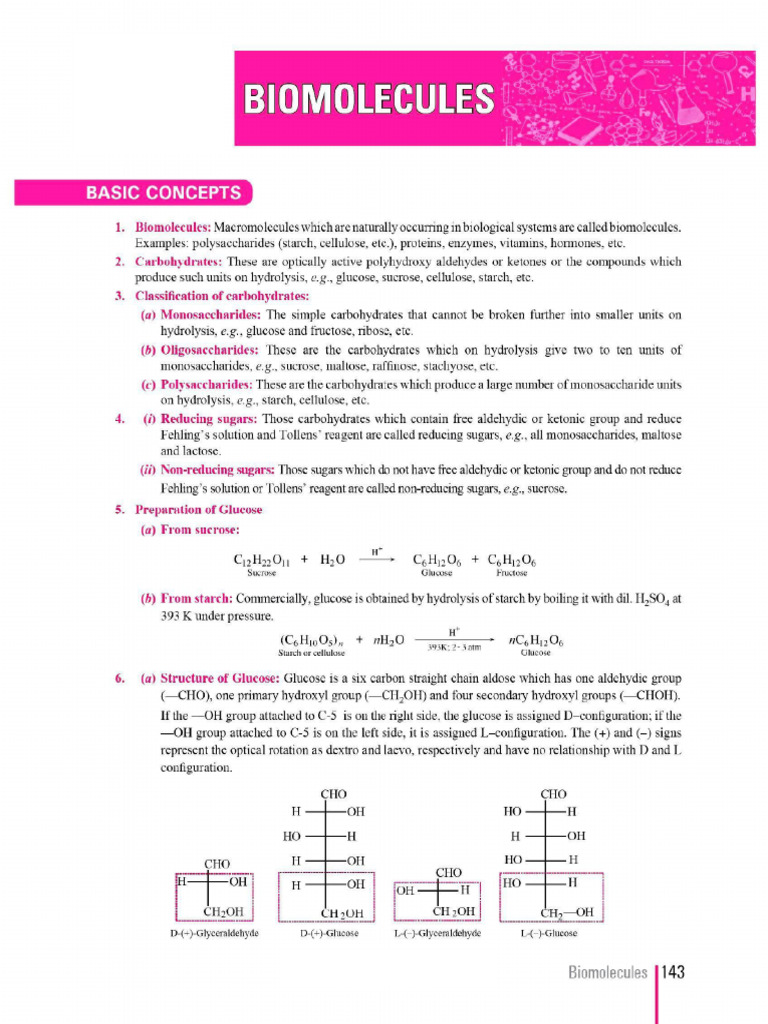 Biomolecules MCQ | PDF
