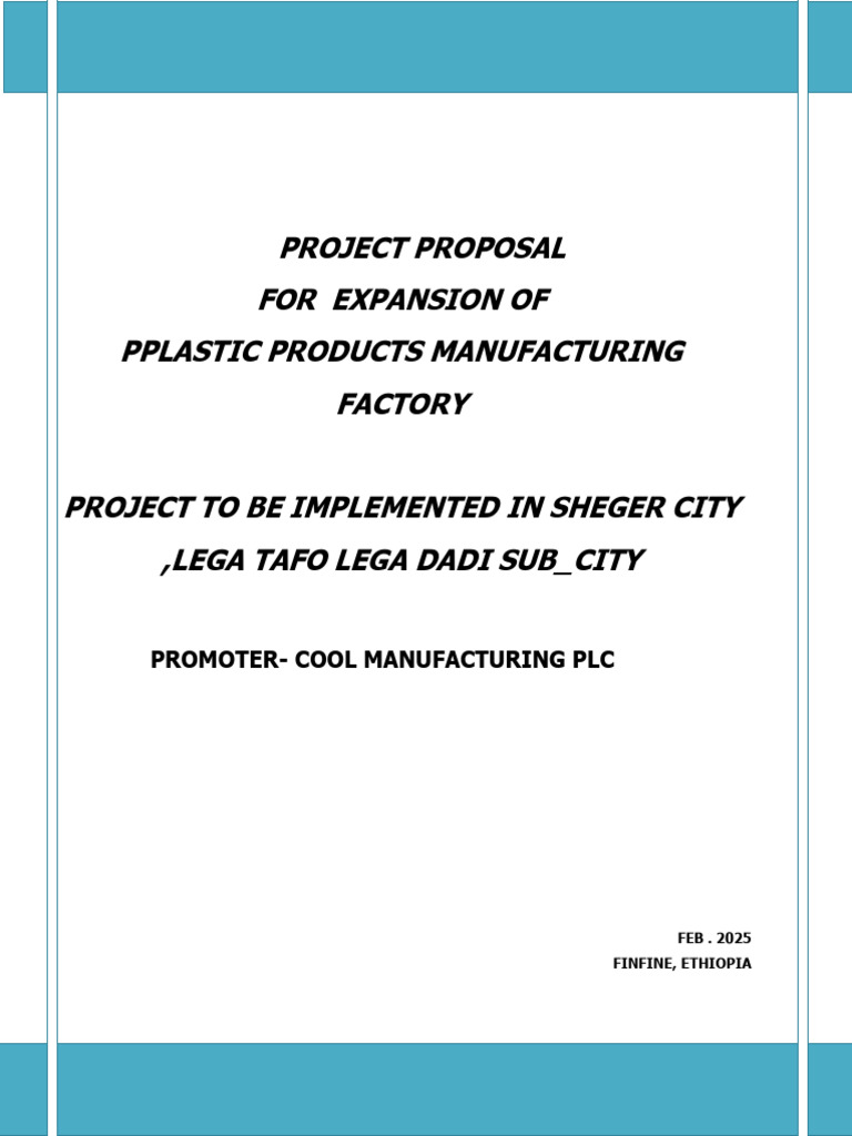 Plastic Products Factory Expansion Proposal | PDF | Plastic | Economic ...
