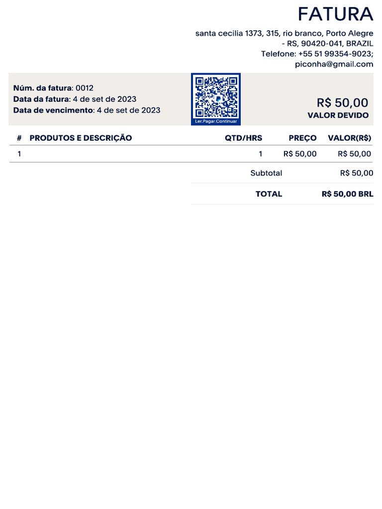 Invoice - 0012 | PDF