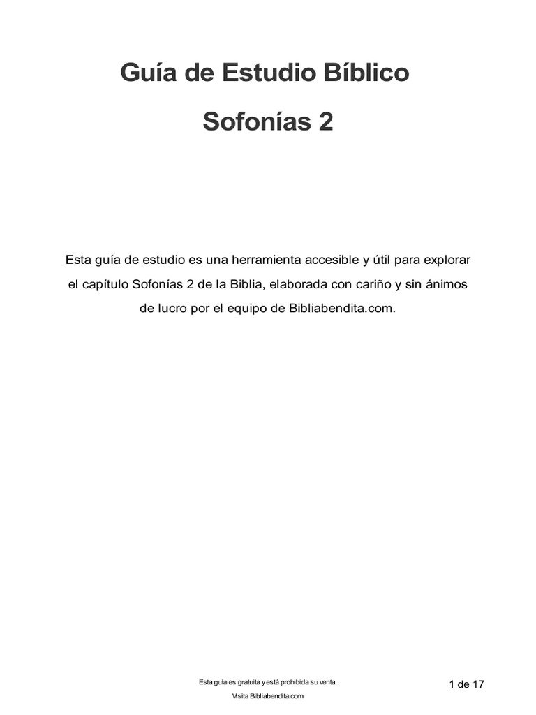 Sofonias 2 | PDF | Biblia | Canaán