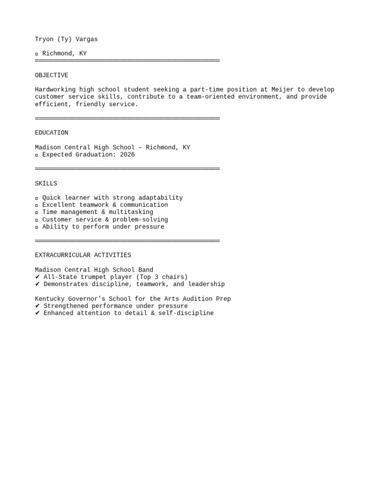 Mejier Resume | PDF
