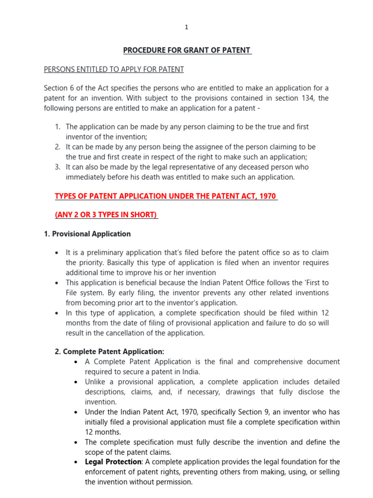 Patent Grant Procedure Overview | PDF | Patent Application | Patent