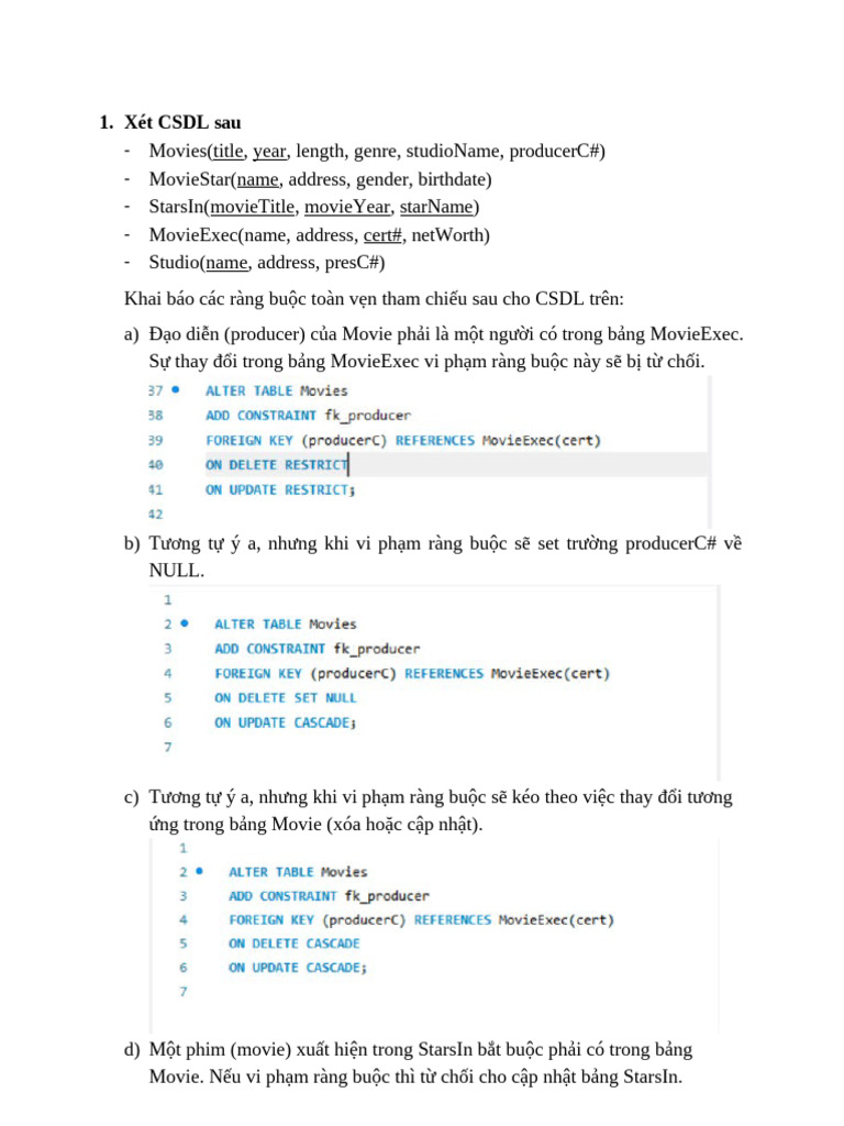 DB Constraints | PDF