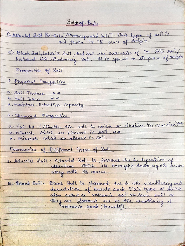 Soil Notes | PDF